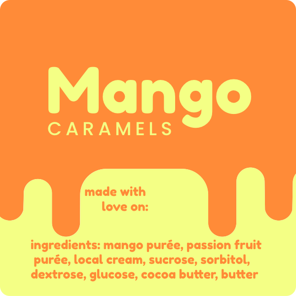 Mango Caramels (x8) – Moon Raccoon Baking Co.